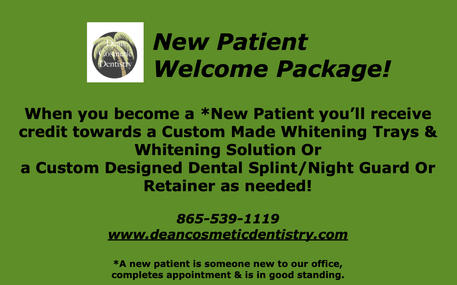 Exciting New Patient Welcome Package